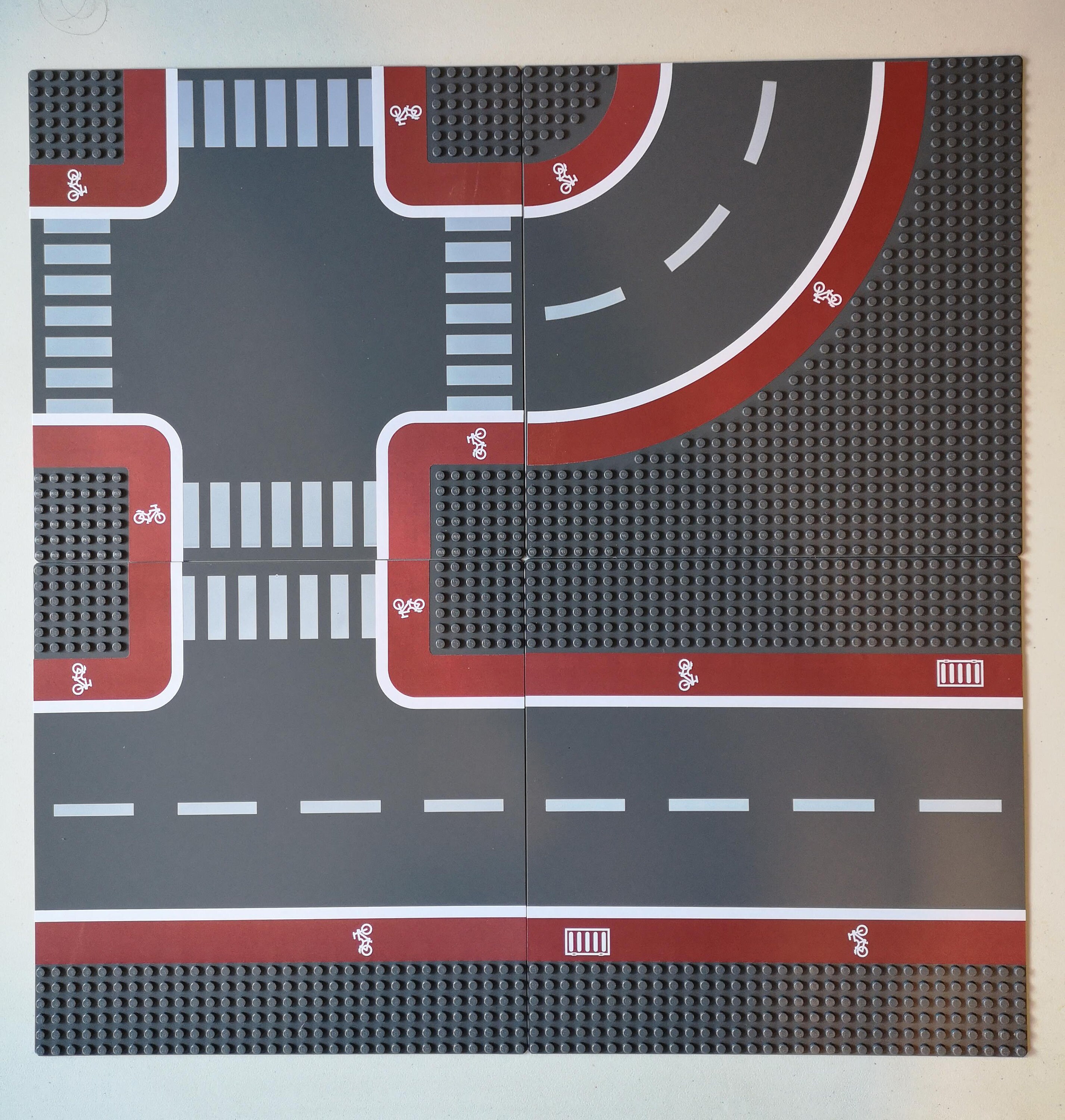 Cycle Lanes for Lego City Road Plates 60236 60237 self Adhesive - Etsy