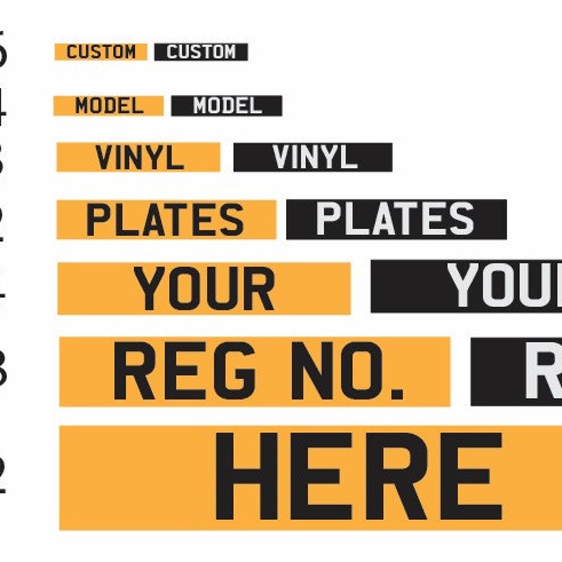 1/64 Model License Plate - Etsy UK