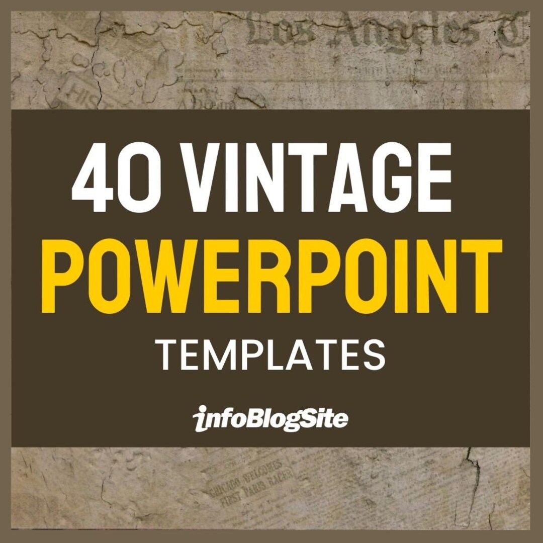 40 Vintage Powerpoint Templates Fully Editable Presentation - Etsy