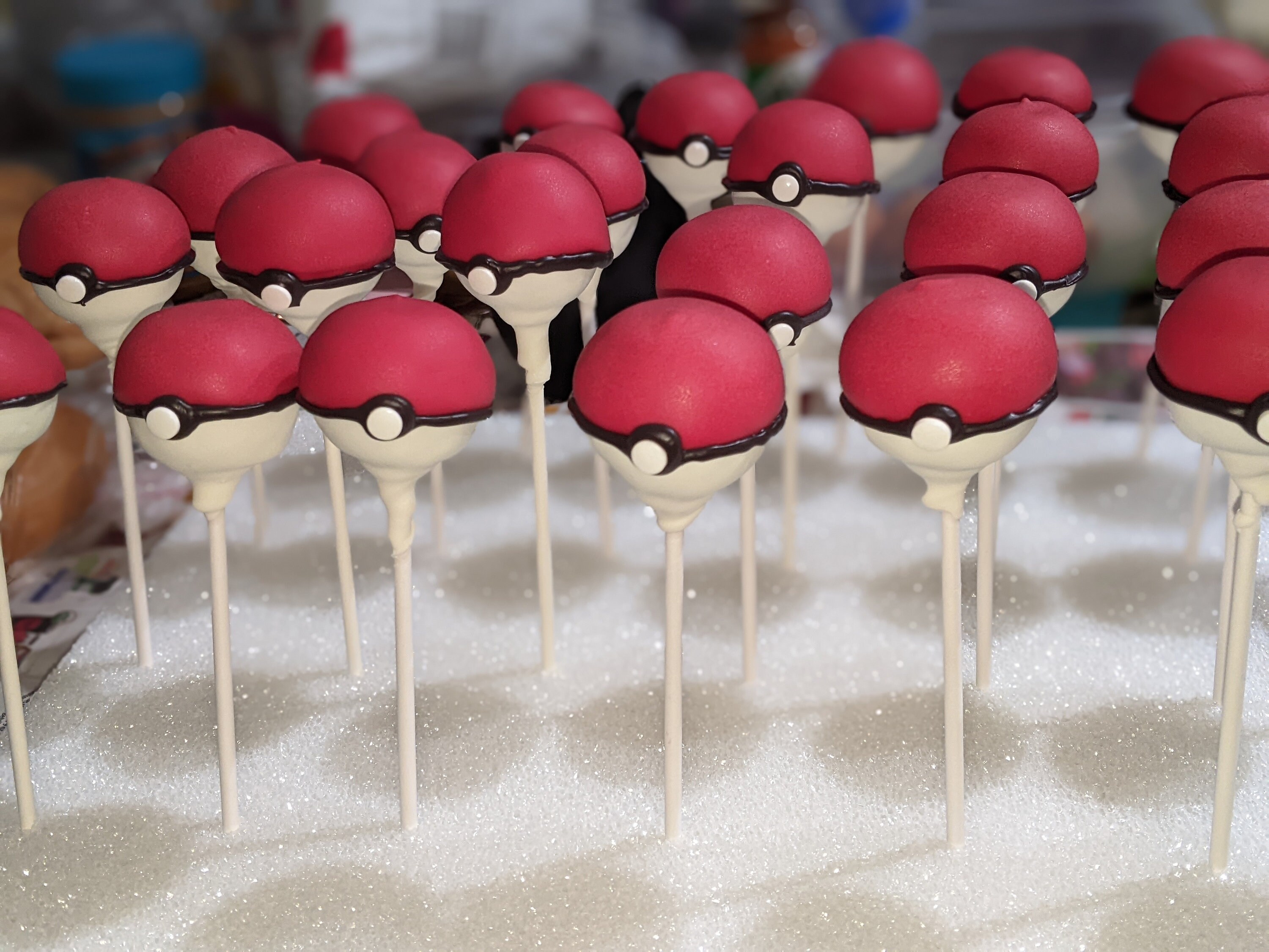 Pokemon Ball Cake Balls