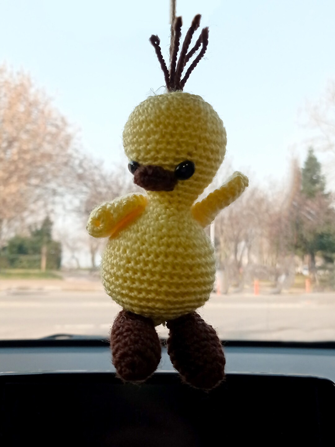 Super Duck, Crochet Molang Stuffed Plush Toy, Car Accessories, Keychain ...