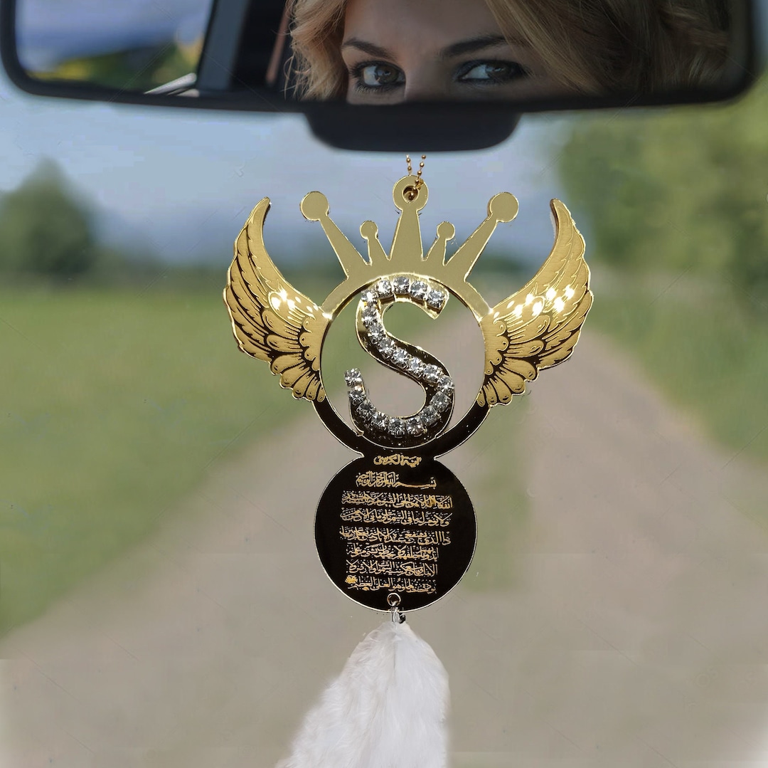 Angel Wing Car Hanging Accessories Personalized With Swarovski Silver ...