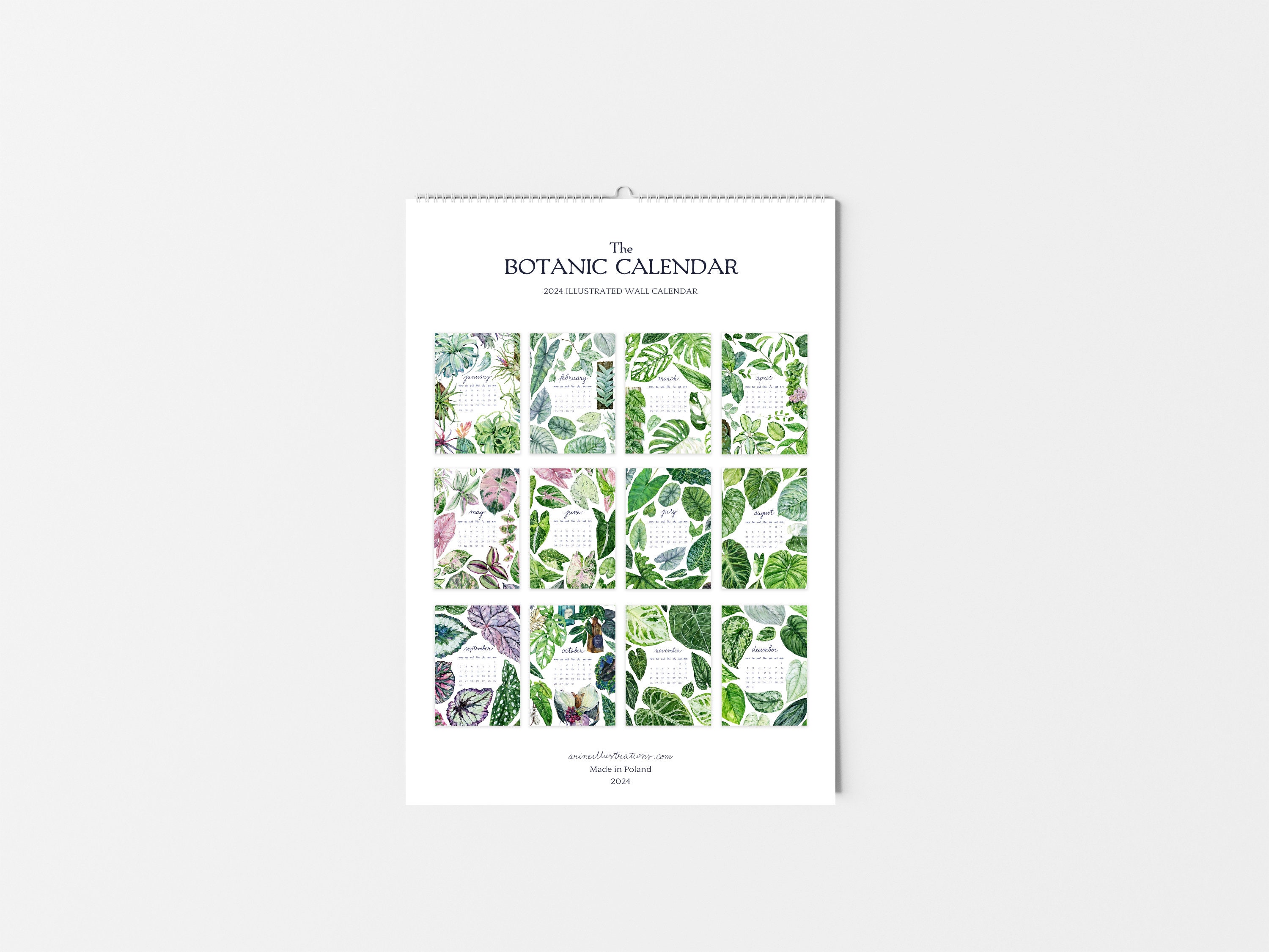 2024 The Botanic Vertical Wall Calendars sold by Gence Jacqueline | SKU ...