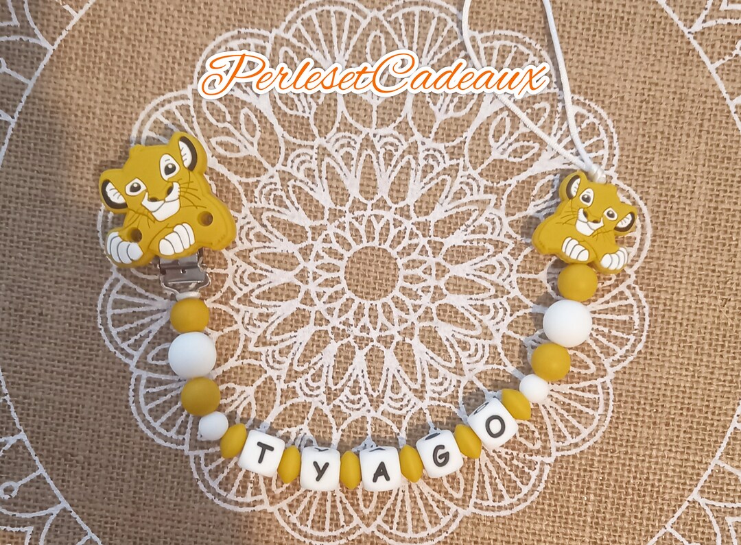 Personalized Pacifier Clip Lion King Baby Birth Gift. MAM - Etsy