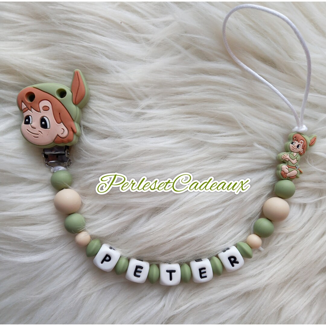 New Pacifier Clip Peter Pan Personalized Silicone Pacifier Baby Birth ...