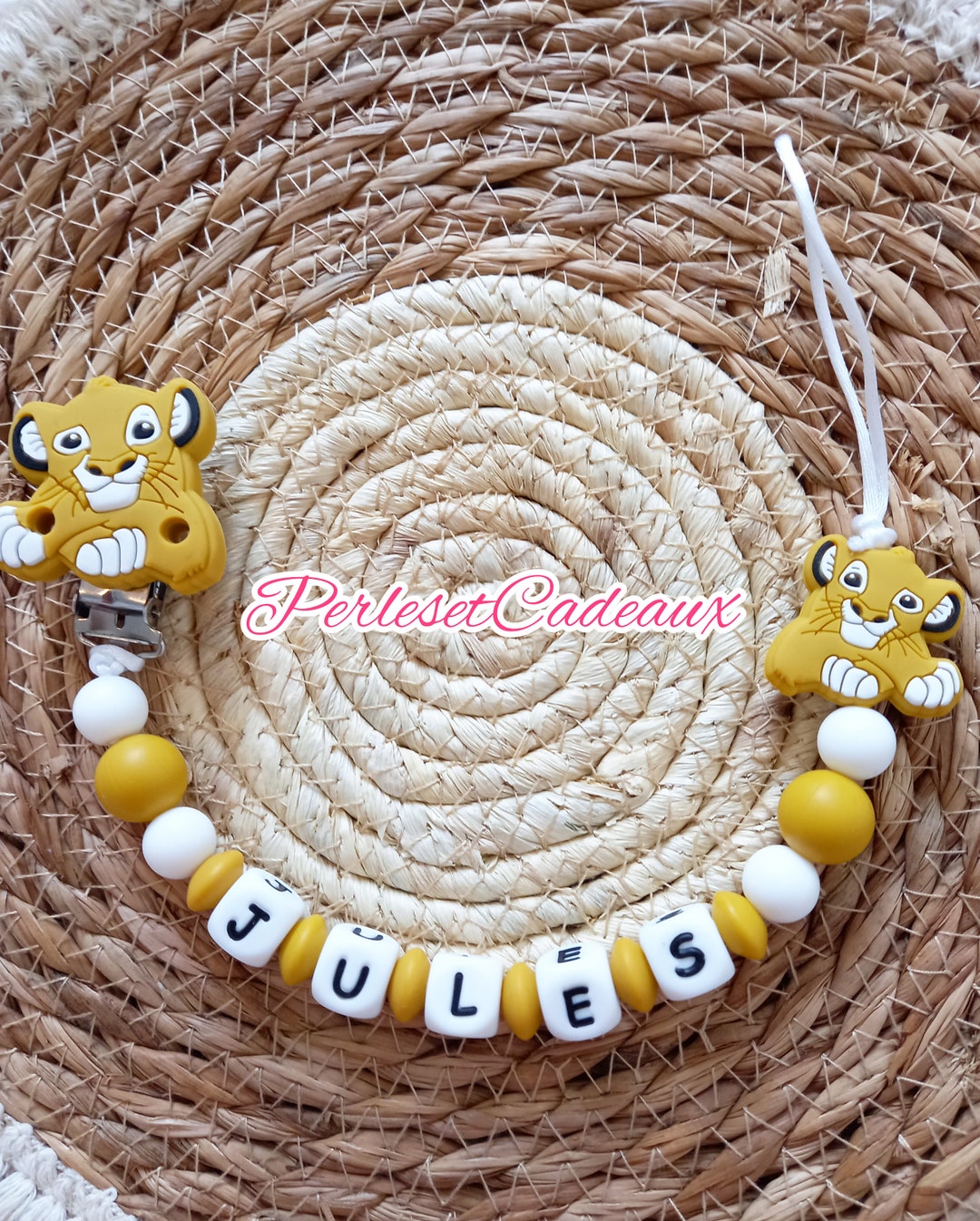 Lion King Personalized Pacifier Clip Simba Lion King Baby Birth Gift ...