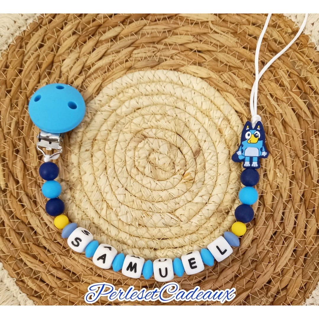 Bluey Dog Pacifier Clip Bluey Disney Dog Pacifier Personalized - Etsy
