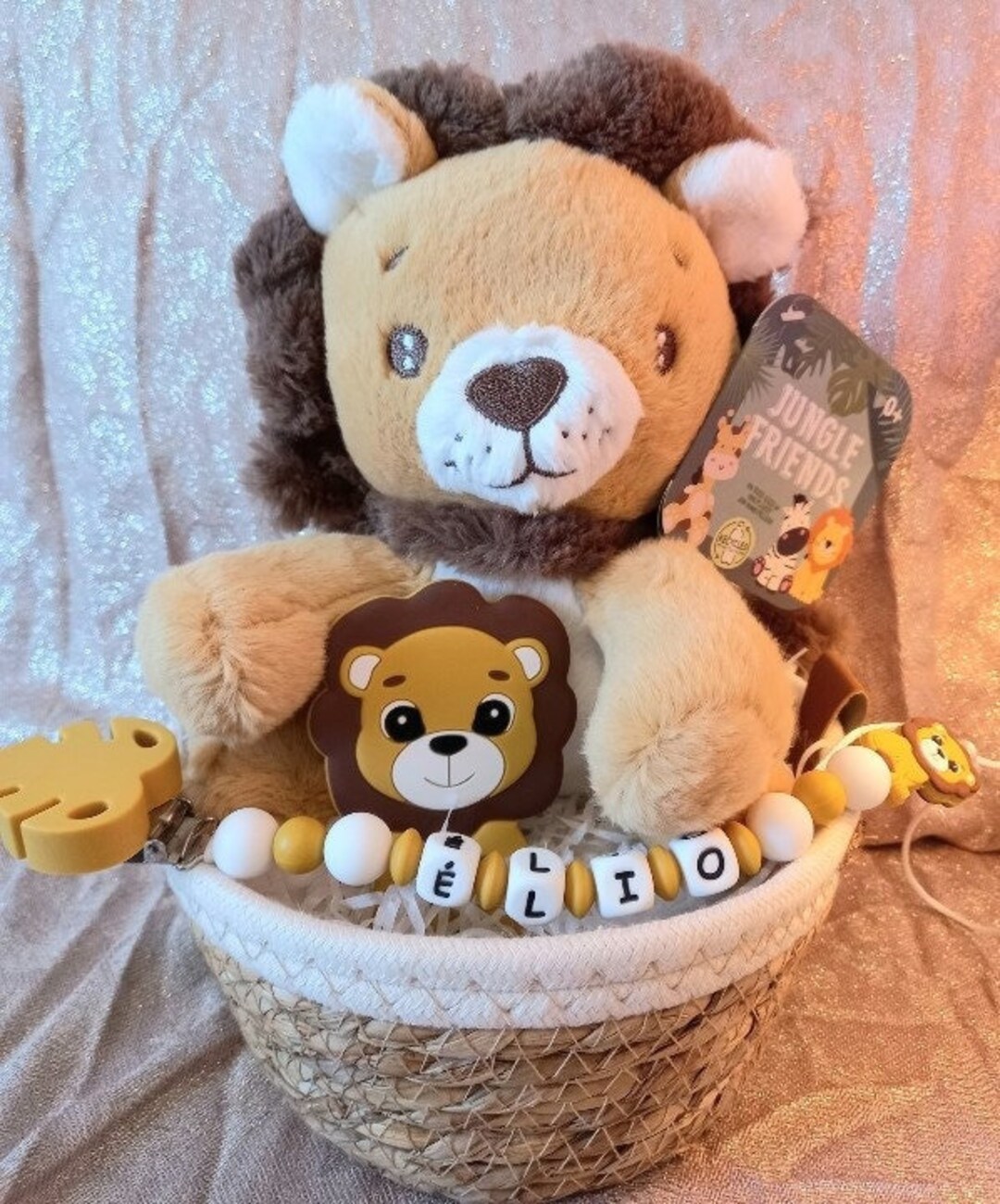 Lion Personalized Birth Gift Basket Baby Gift Basket Little Lion ...