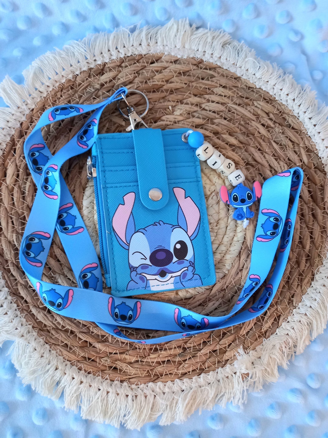 Coin Card Holder Personalized First Name Bus Card, Canteen Card, Blue ...