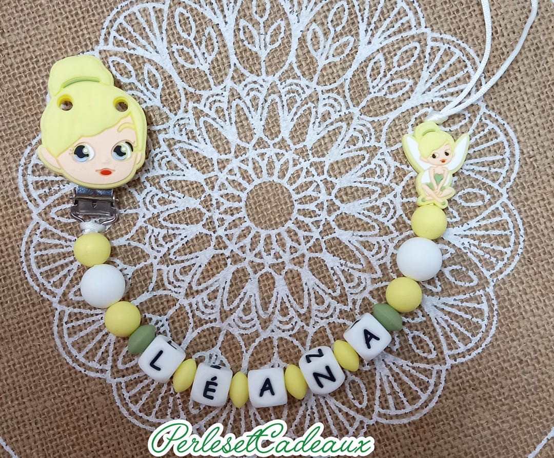 Personalized Pacifier Clip Silicone Fairy Baby Birth Gift (mam or Not ...