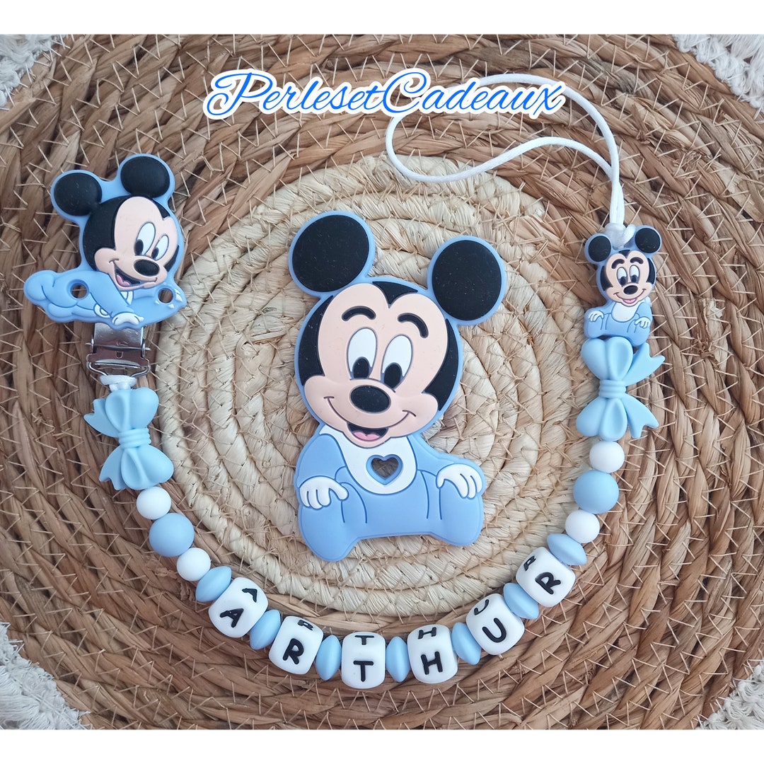 Personalized Pacifier Clip Mickey Baby Mouse and Mickey Matching ...