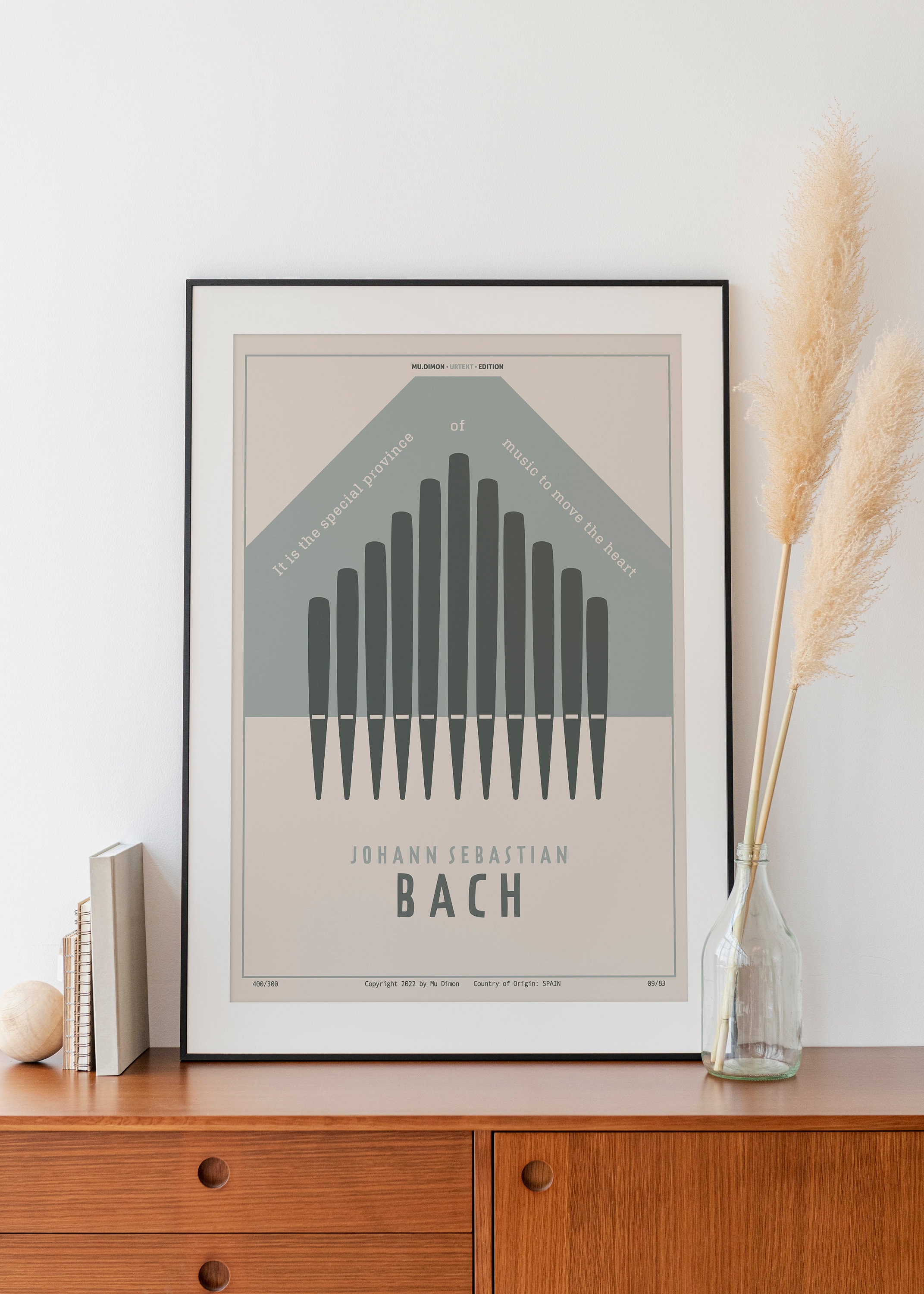 Johann Sebastian Bach - Classical Music Poster, Music Wall Art ...