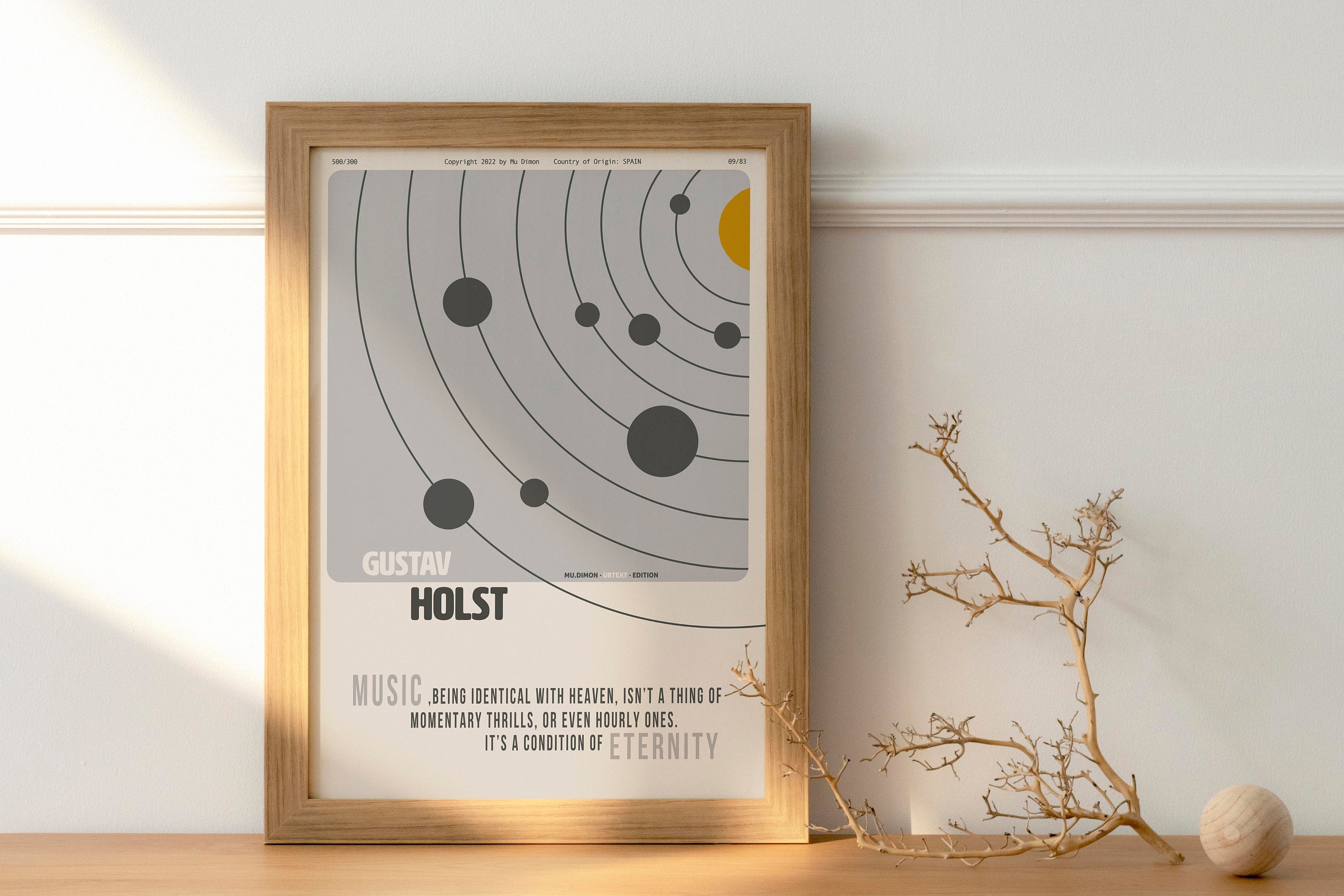 Gustav Holst - Classical Music Poster, Music Wall Art, Musicians ...