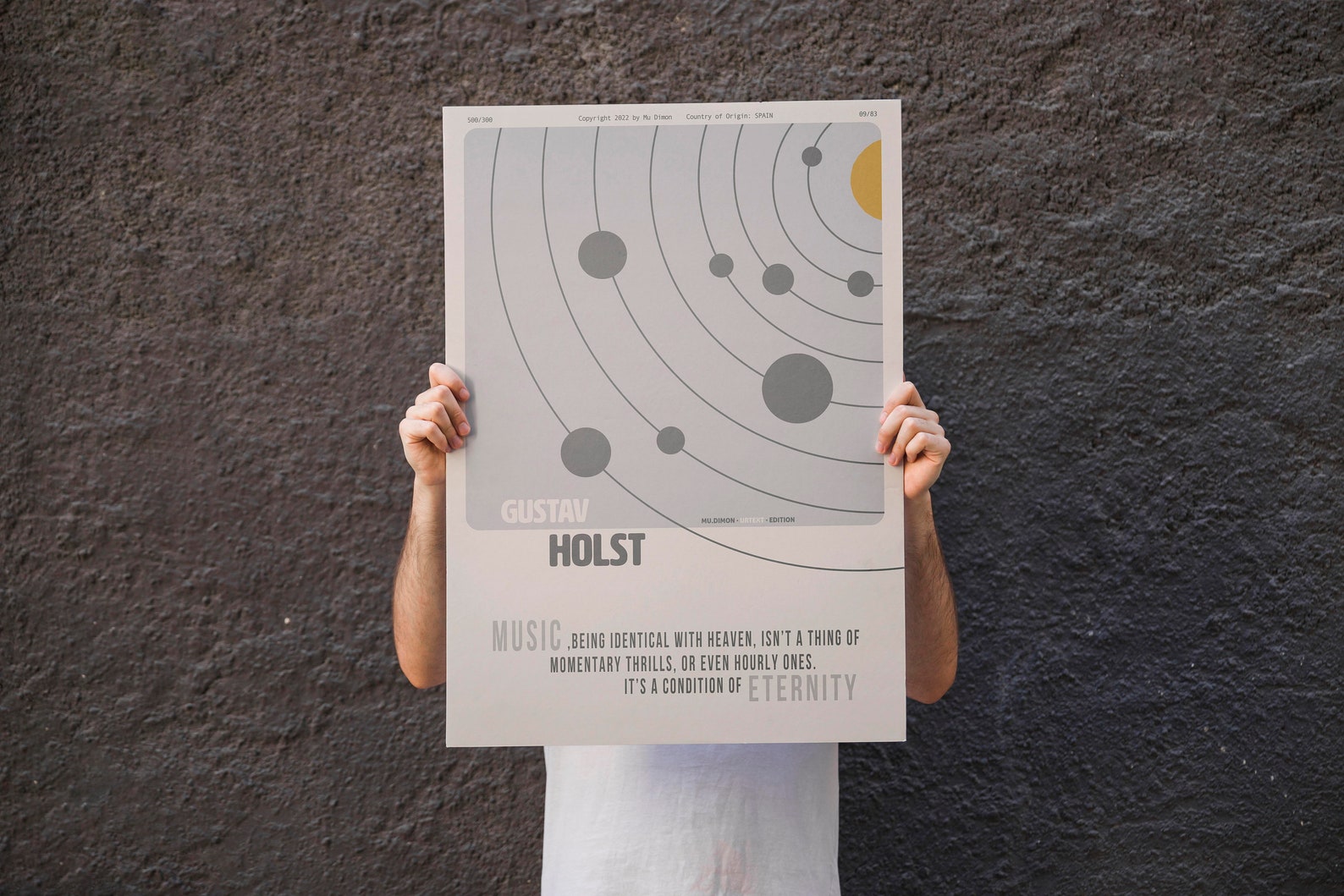 Gustav Holst - Classical Music Poster, Music Wall Art, Musicians ...