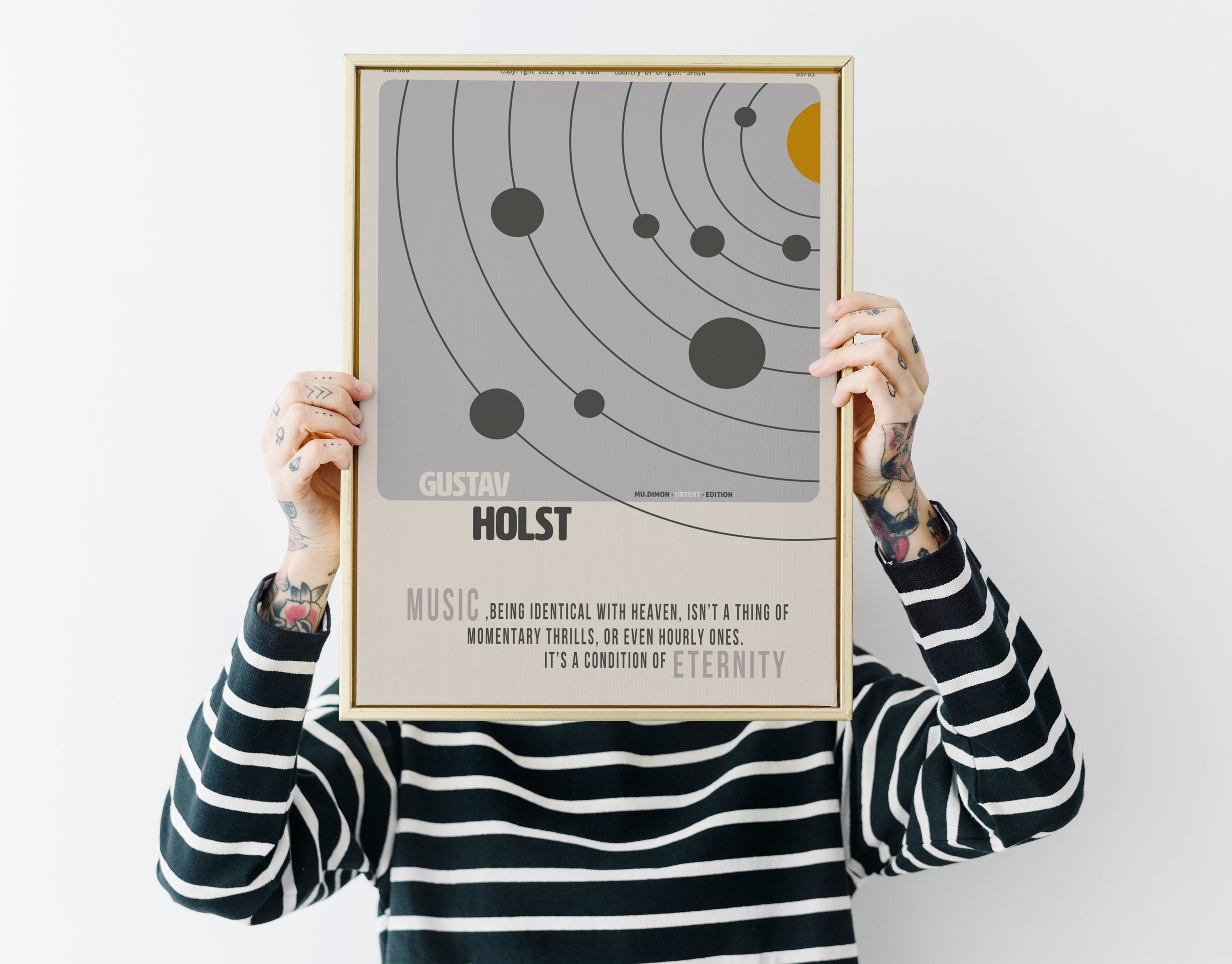 Gustav Holst - Classical Music Poster, Music Wall Art, Musicians ...