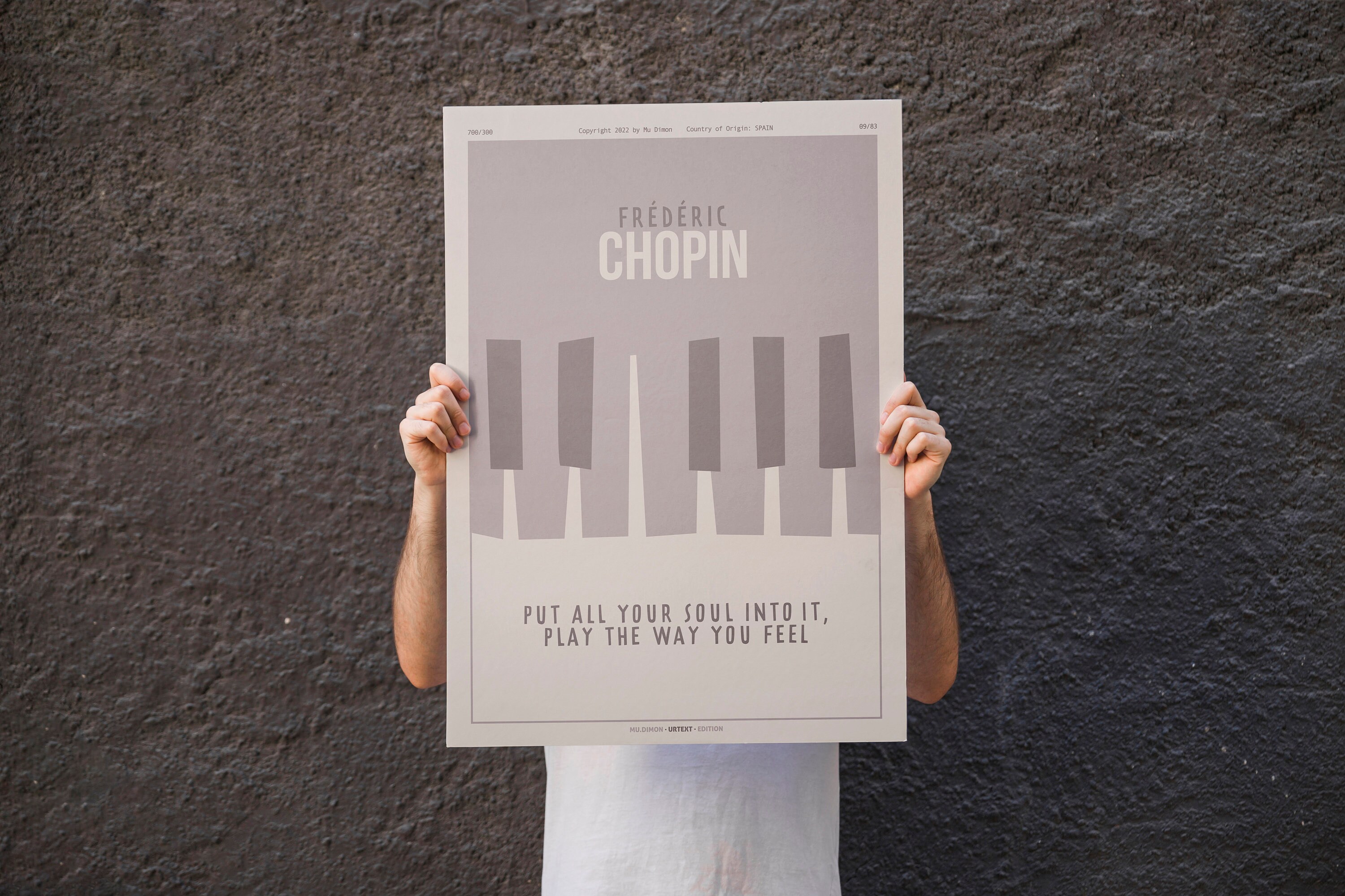 Chopin Classical Music Poster, Music Wall Art, Musicians, Minimalistic ...
