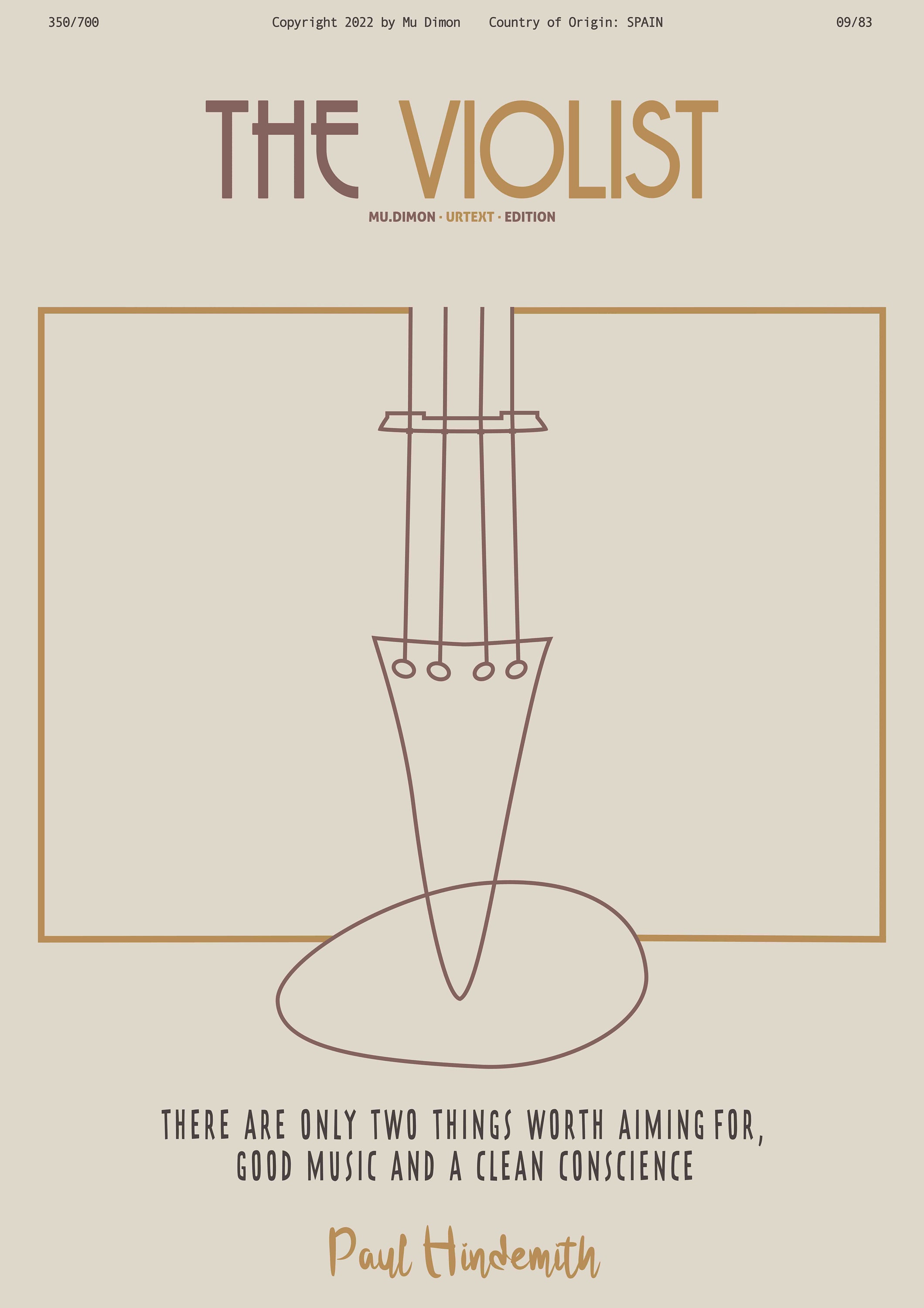 The Violist - Classic Music Poster, Music Wall Art, Musicians, Mustard ...