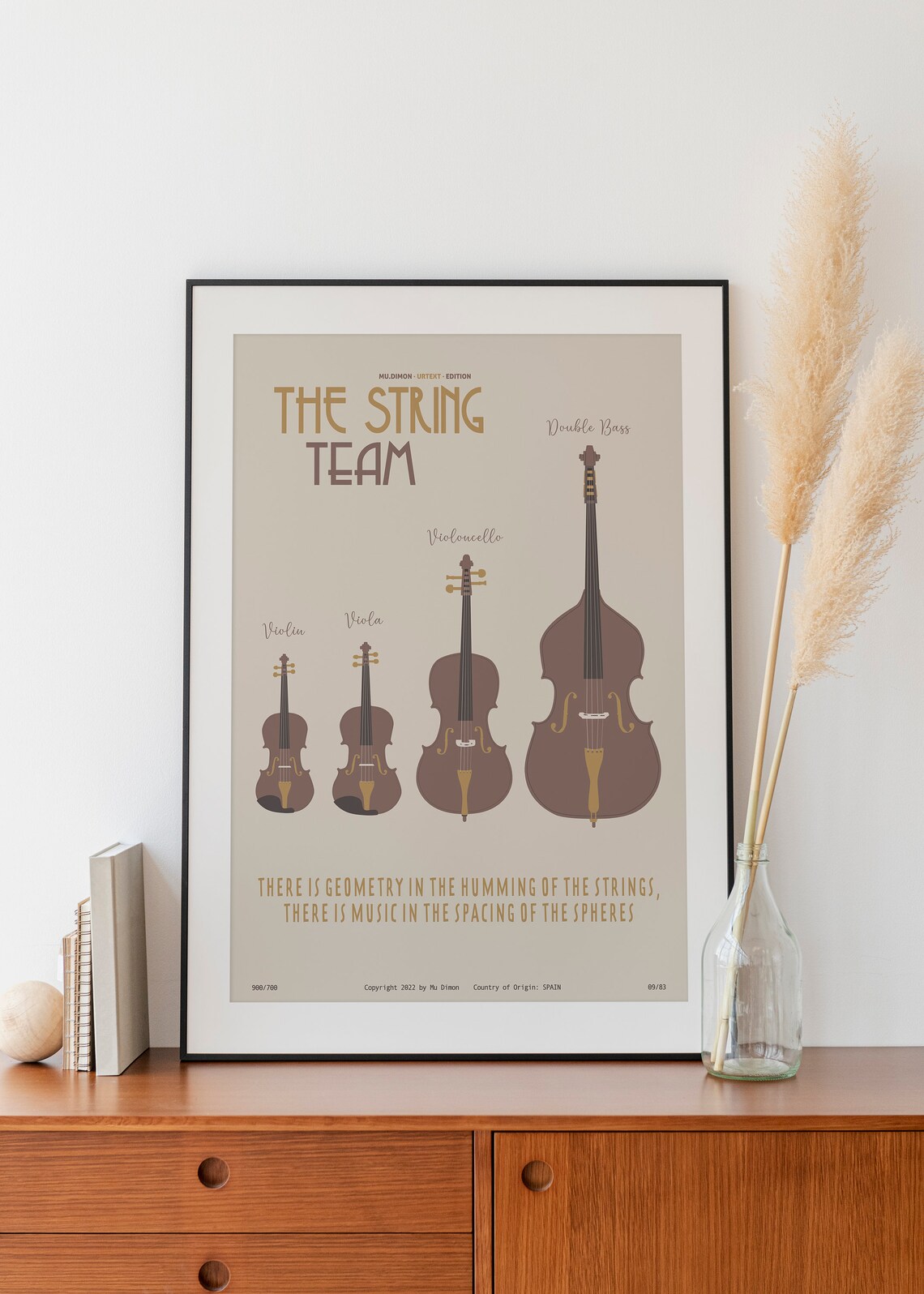 The String Team Classic Music Poster, Music Wall Art, Musicians ...