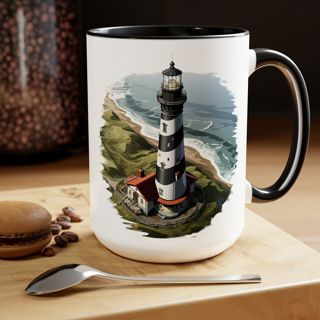 Cape Hatteras Lighthouse Mug, Cape Hatteras Light Station, Lighthouse ...