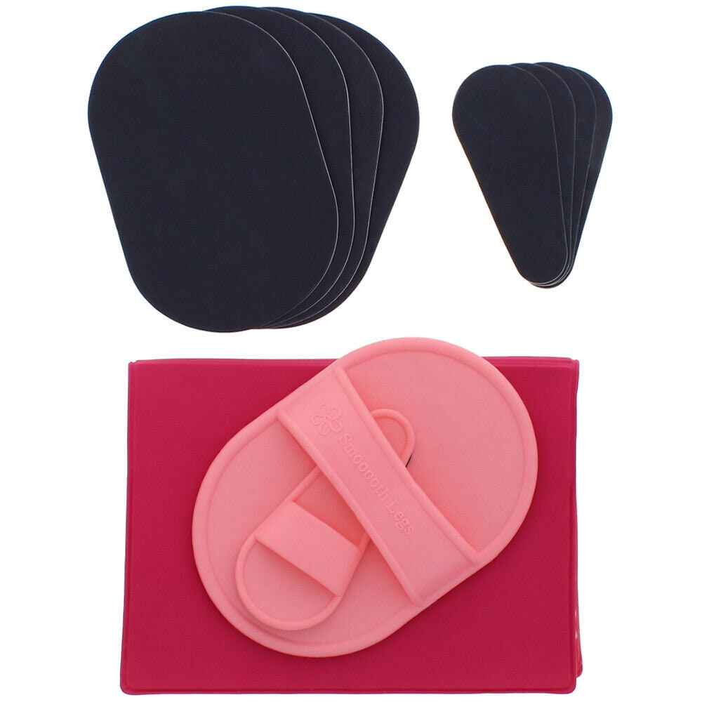Exfoliating Hair Removal Pad Set Smooth Away Legs Skin Pads Arm Face ...