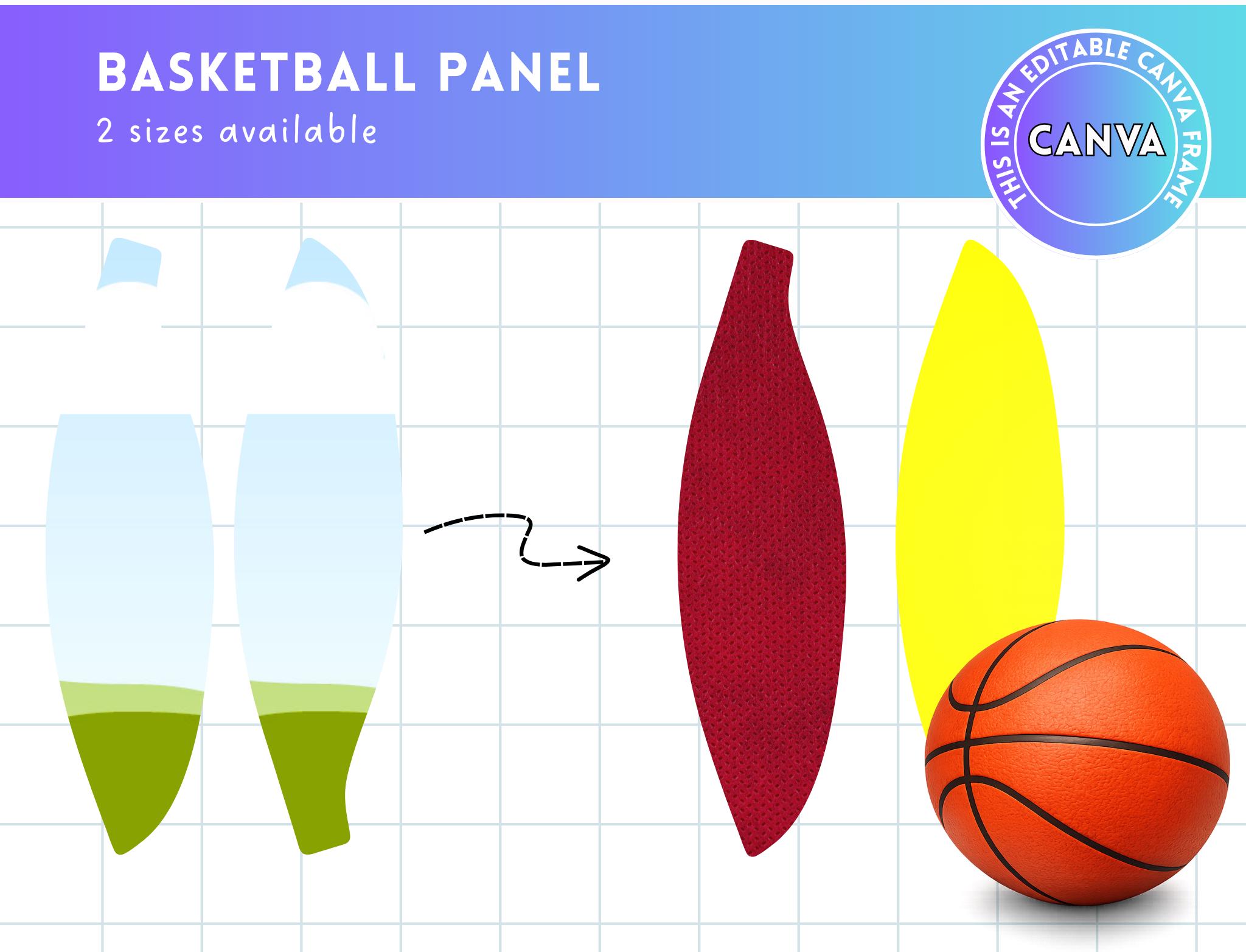 Sports Panel Template BUNDLE, Custom Basketball Panel, Printable ...