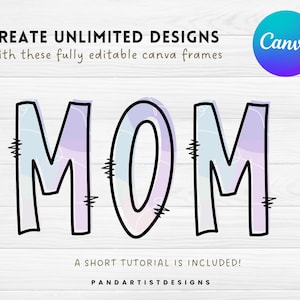 Fill Your Own Uppercase Doodle Letters on CANVA With Drag and Drop ...