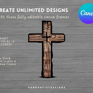 Religious Cross Canva Frame Bundle - Christian Faith Religion Jesus God ...