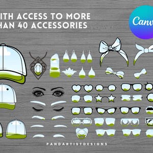 Family Life Messy Bun Bundle Canva Frames - Mom Kid and Baby Life ...