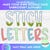 Varsity Canva Frames Alphabet, Fill Your Own Uppercase College Letter ...