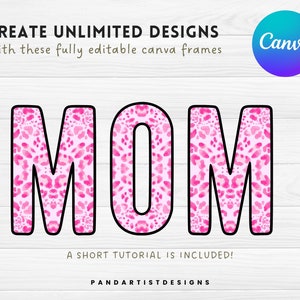 Canva Frames Uppercase Doodle Letters With Drag and Drop, Fillable ...
