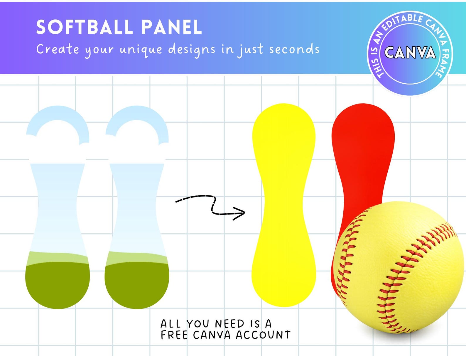 Sports Panel Template BUNDLE, Custom Basketball Panel, Printable ...