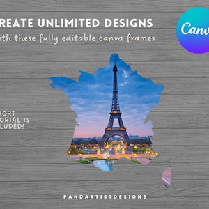 Fill Your Own Europe Map on Canva - European Countries CANVA Frame ...