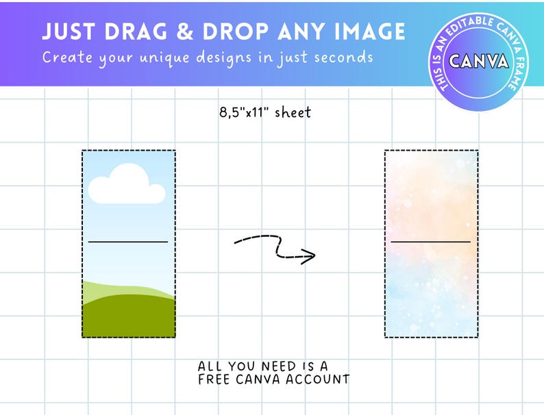 Editable Domino Tile Canva Template, Printable Round Corner Domino Tile ...