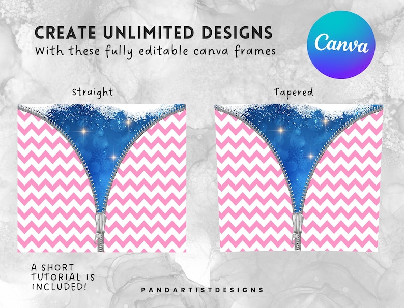 Make Your Own Zipper Tumbler Wraps Design on Canva With Easy - Etsy