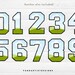 Digital Stitch Varsity PNG, Faux Embroidery Applique Letter & Number ...