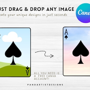Make Your Own Ace Playing Cards Design on CANVA - Canva Frame Bundle ...