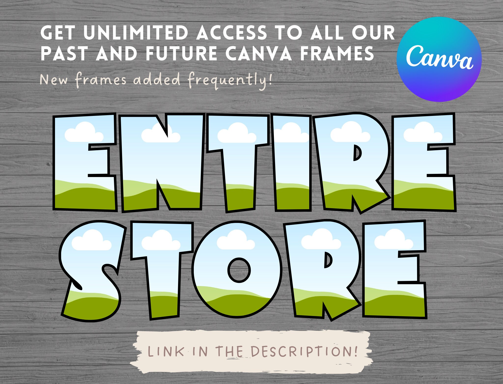 Make Your Own Infinity Symbol Design - Love Forever Canva Frames Bundle ...
