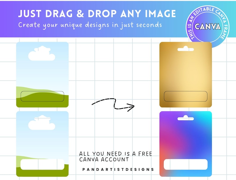 Money Holder Card Editable Canva Template, Printable Money Gift Card ...