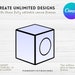 Custom Your 3D Cube Shape Design on CANVA - Canva Frame Bundle - Drag ...