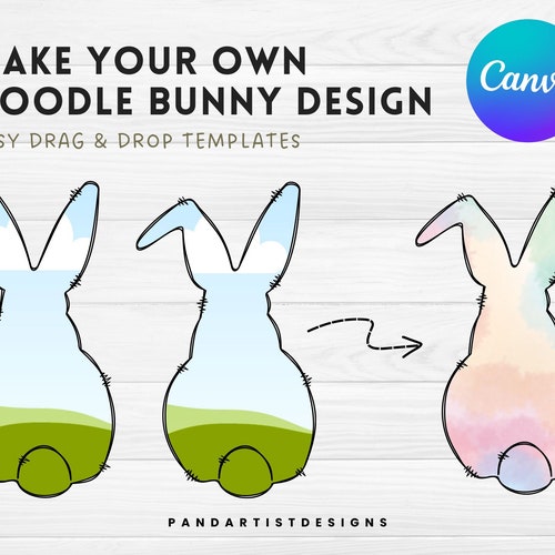 Make Your Own Doodle Easter Design on Canva With Easy Drag & - Etsy