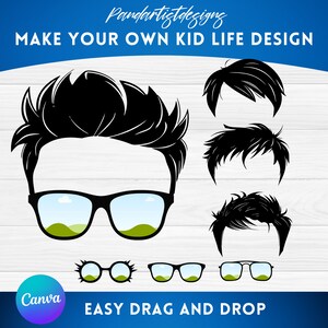 Make Your Own Boy Kids Life Design on CANVA Family Life Canva Frame ...