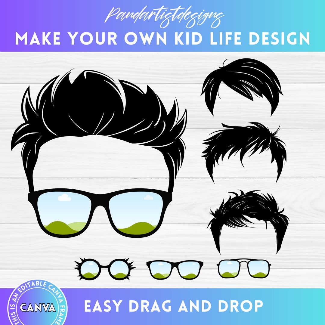 Make Your Own Boy Kids Life Design on CANVA - Family Life Canva Frame ...