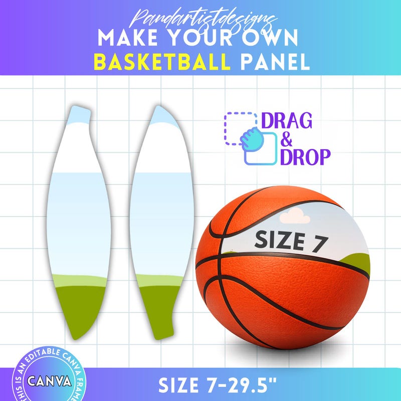Basketball Template - Etsy