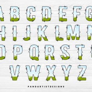 Fill Your Own Doodle Western Letters on CANVA With Easy Drag and Drop ...