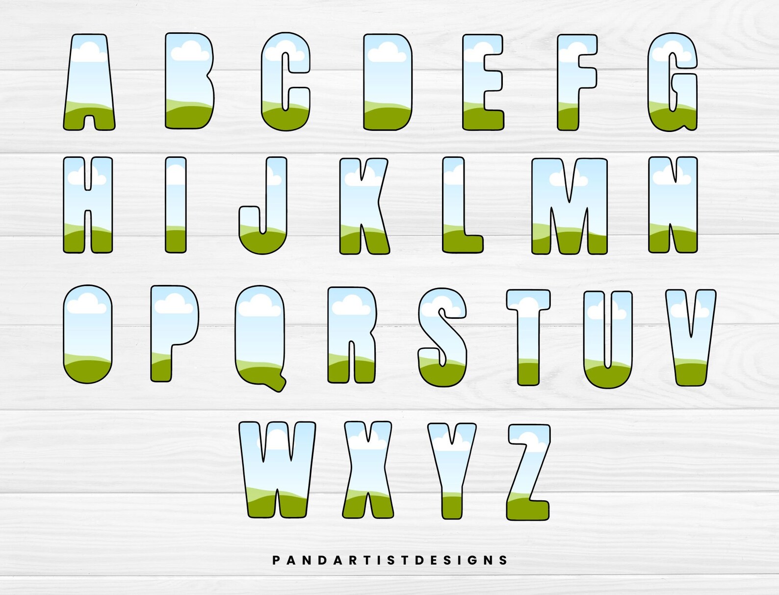 Fill Your Own Uppercase Letters & Number on Canva With Easy Drag and ...