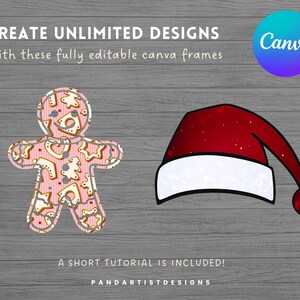 20+ Christmas CANVA Frame Bundle, Editable Template, Easy Drag and Drop ...