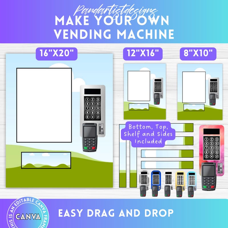 Vending Machine Template - Etsy
