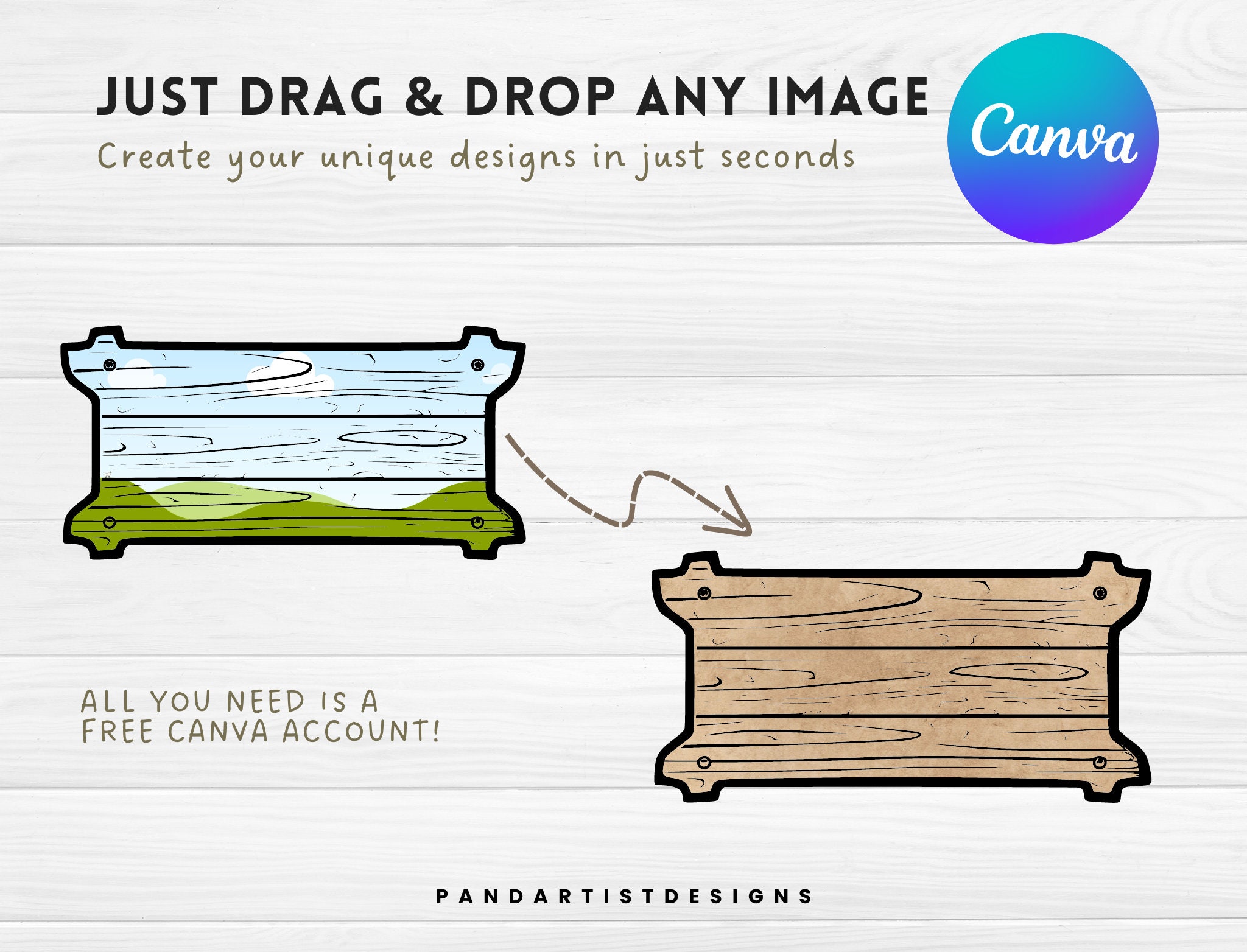 Make Your Own Road Sign on CANVA With Drag and Drop - Editable Template ...