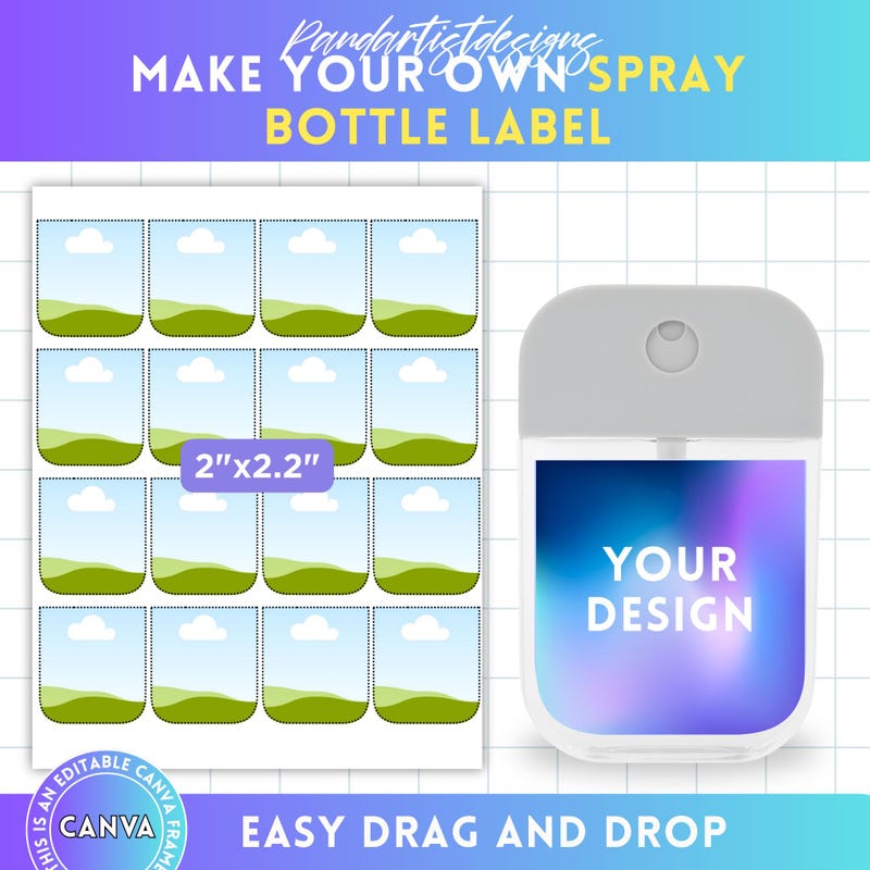 Spray Bottle Labels - Etsy