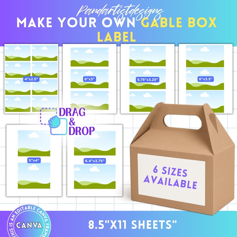 Gable Box Frame Template - Etsy